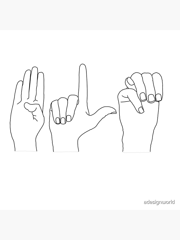 "BLM Black Lives Matter American Sign Language" Poster for Sale by ...