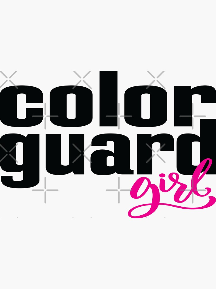 "Color Guard Girl" Sticker for Sale by ProjectX23 | Redbubble