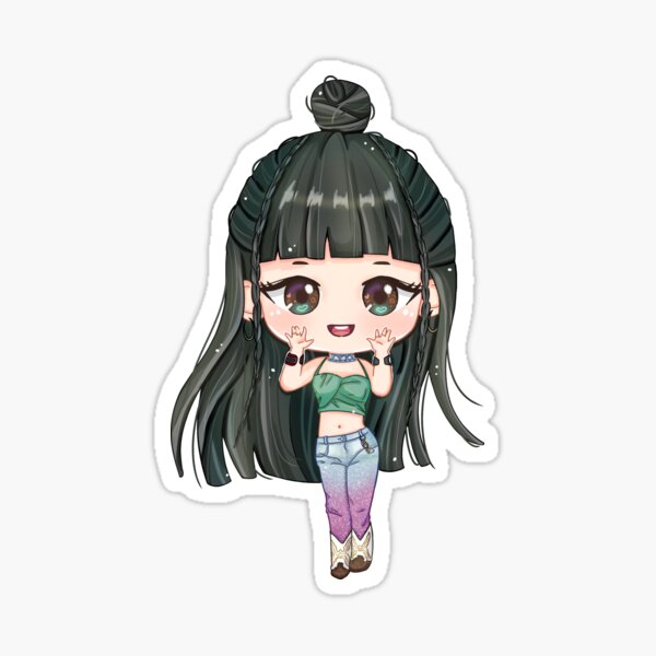 "ITZY Yuna Not Shy Chibi Fanart" Sticker for Sale by snowvy | Redbubble