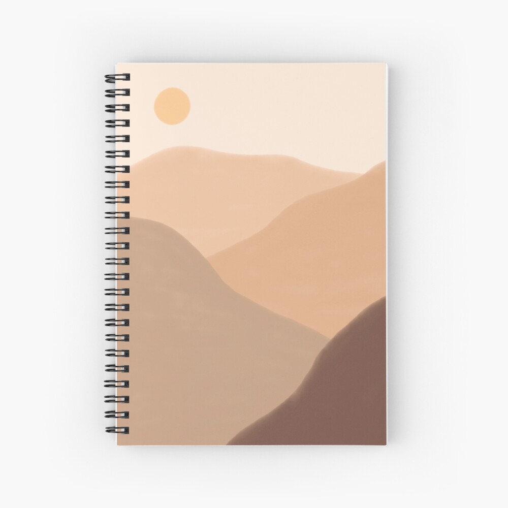 "Neutral Color Landscape" Spiral Notebook by trajeado14 | Redbubble