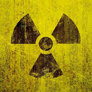 "Rusted Radioactive Symbol" Sticker for Sale by staticnoise | Redbubble