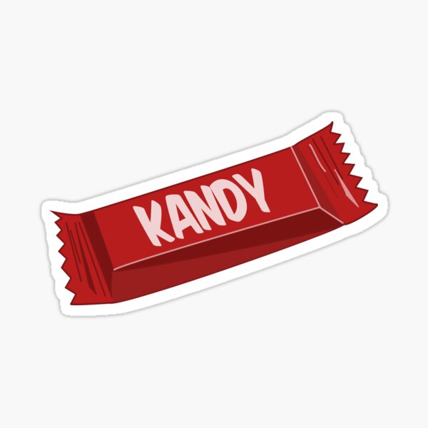 "Red Kandy Bar Pattern" Sticker for Sale by gabsigail | Redbubble