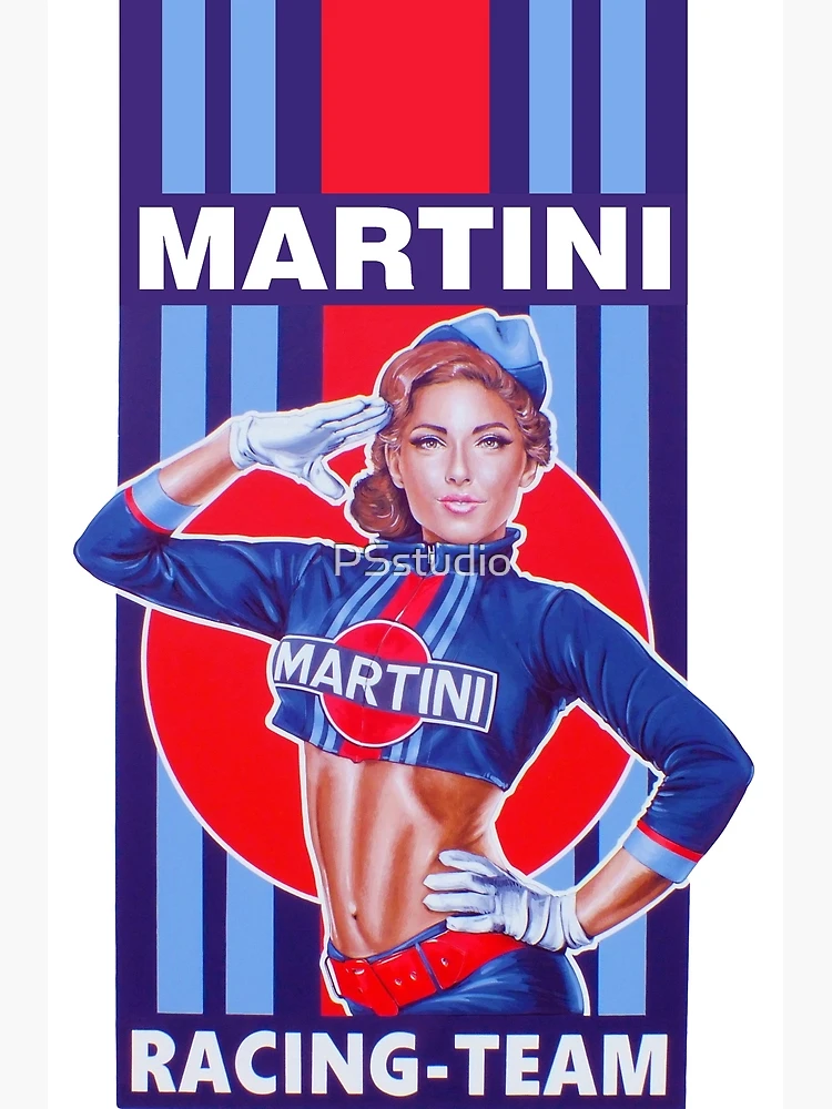 Poster mit Martini Racing Pin Up von PSstudio Redbubble