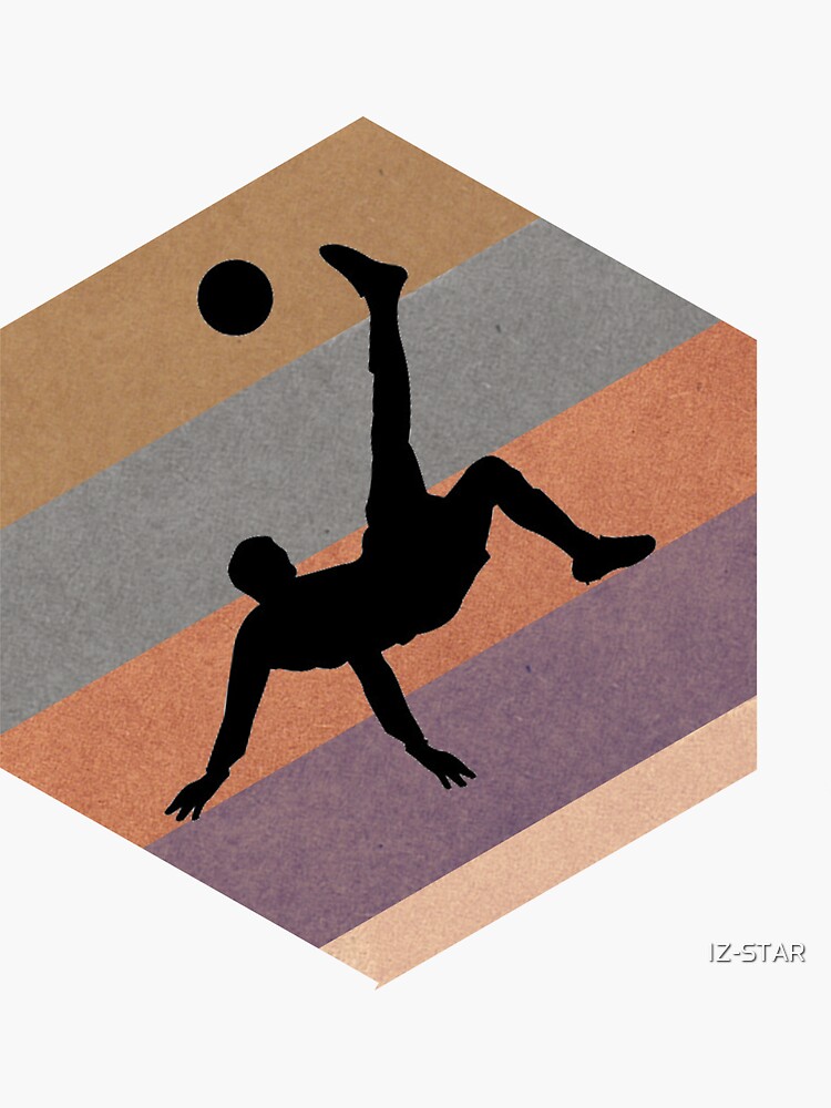 "Football kick" Sticker by IZ-STAR | Redbubble