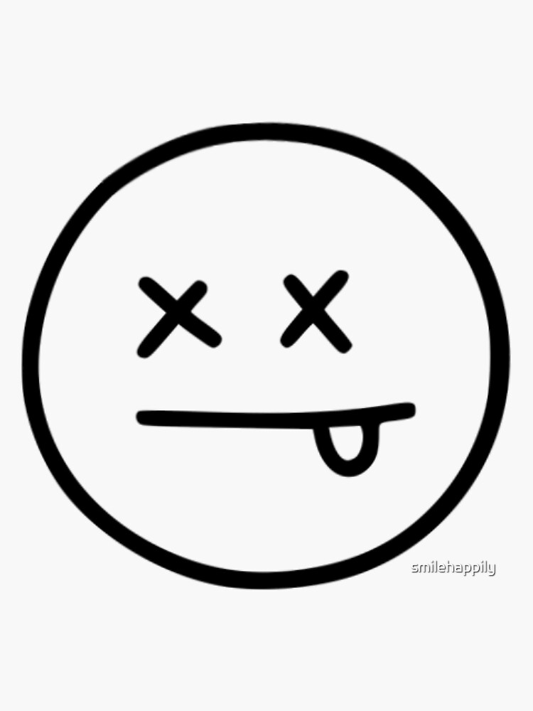 "black cross face clothing" Sticker for Sale by smilehappily | Redbubble