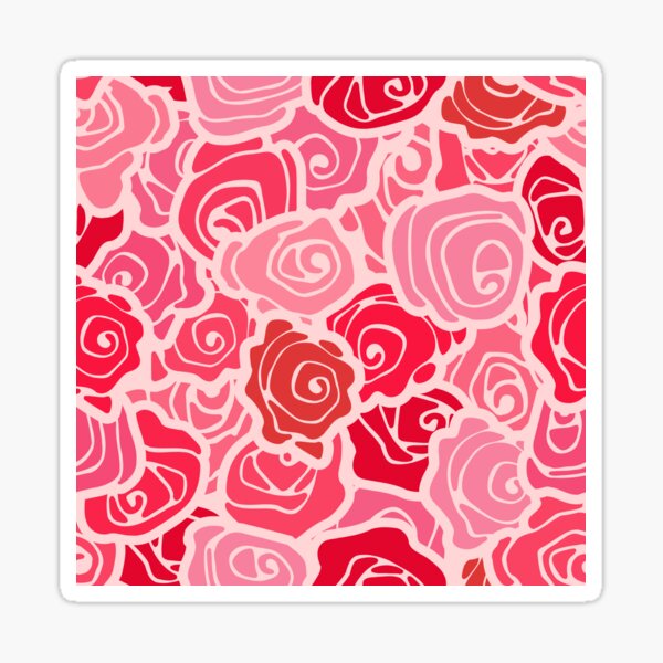 "Roses" Sticker for Sale by Cute-Kingdom | Redbubble