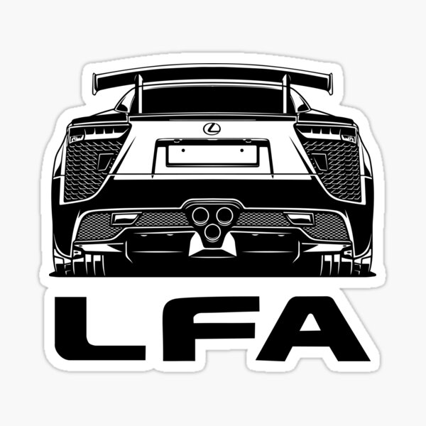 "LFA Car" Sticker for Sale by automotiveguy | Redbubble