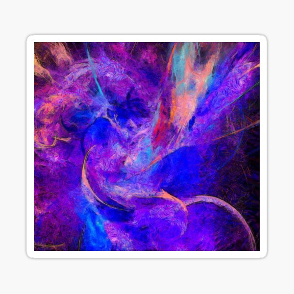 "Electric Cosmos" Sticker for Sale by valhil | Redbubble
