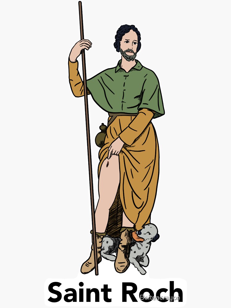 "Saint Roch" Sticker for Sale by Boiteacrayon | Redbubble