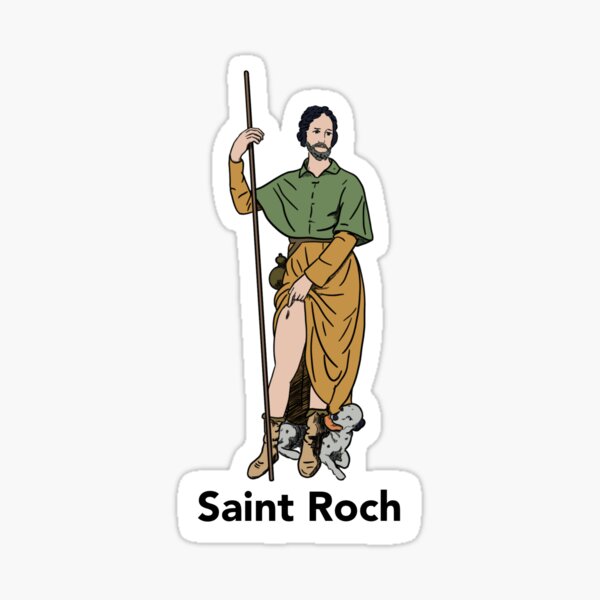 "Saint Roch" Sticker for Sale by Boiteacrayon | Redbubble