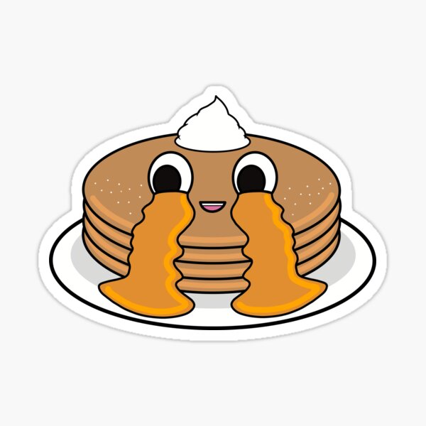 "Happy Pancake" Sticker for Sale by Nick13th | Redbubble