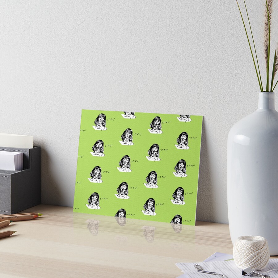 "Rina Sawayama STFU!" Sticker for Sale by wolfawakens | Redbubble