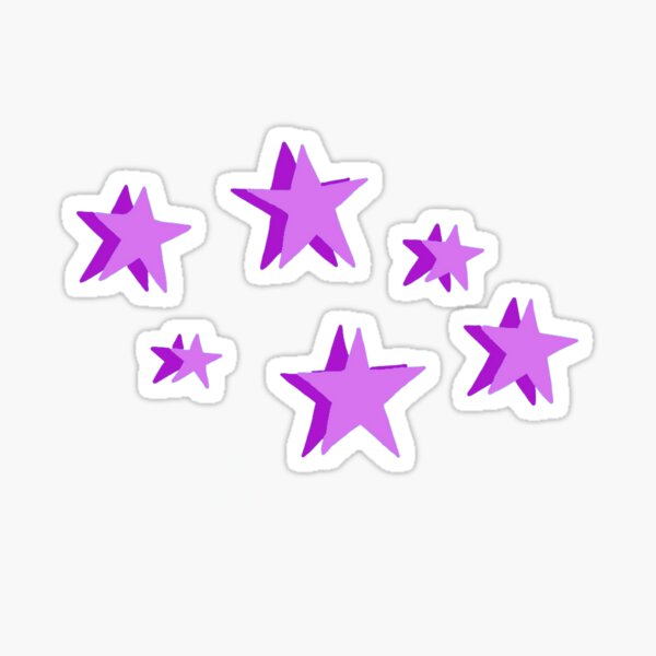 "Purple stars" Sticker for Sale by s691226 | Redbubble