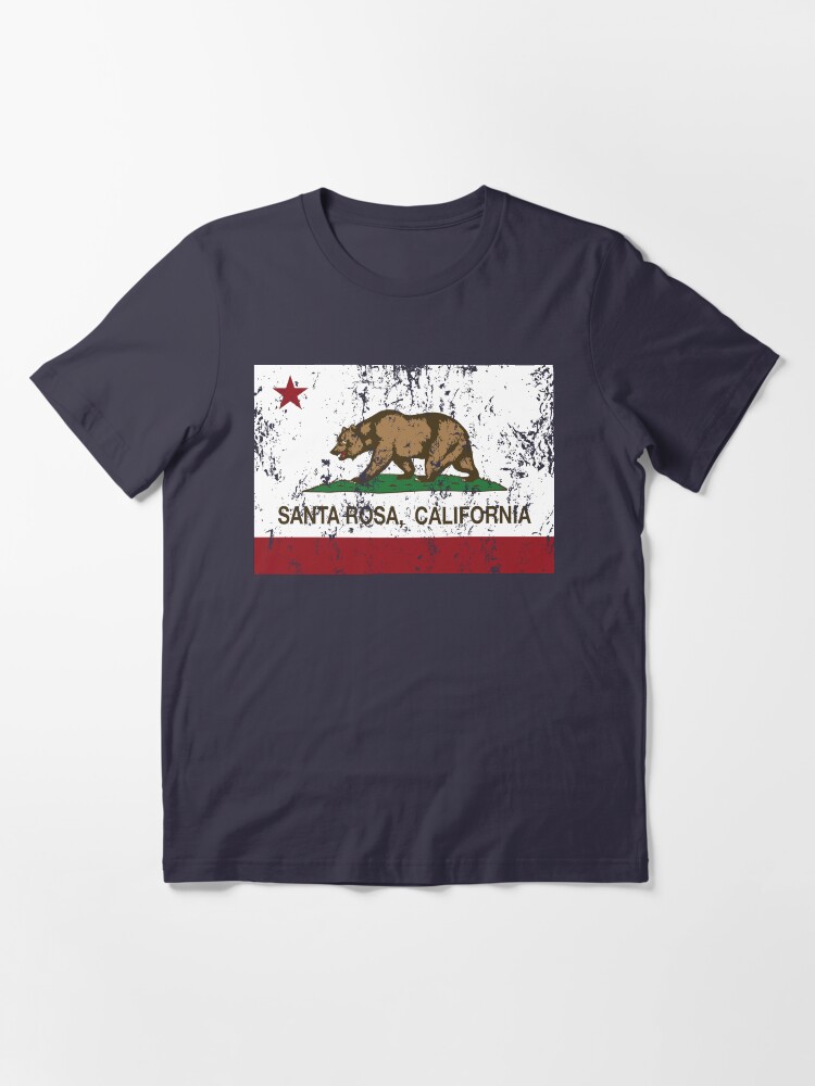 "Santa Rosa California Republic Flag Distressed" T-shirt for Sale by ...
