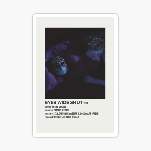 "eyes wide shut (1999)" Sticker for Sale by lucyet | Redbubble