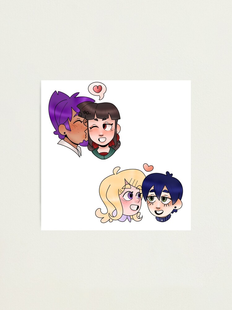 "DRV3 ships- sticker pack" Photographic Print by najwa-artsy | Redbubble