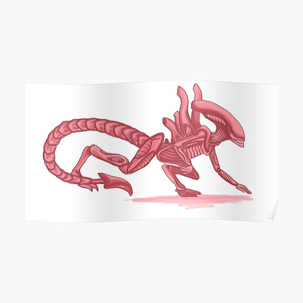 "Pink Xenomorph" Poster for Sale by JadedPhoenixArt | Redbubble