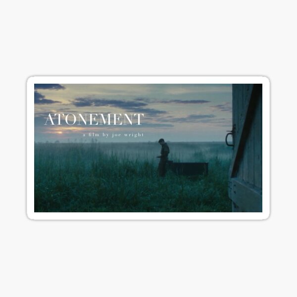 "Atonement Joe Wright Movie Poster" Sticker by classtrait0r | Redbubble