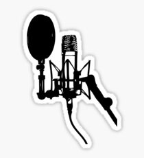 Microphone Stickers | Redbubble