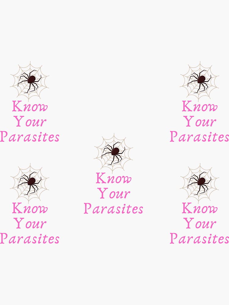 "Unique Know your parasites stickers pack" Sticker by GraphicsFreak ...