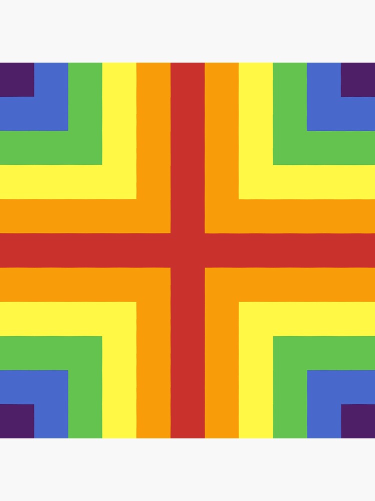"Gay Pride Square Pattern" Sticker for Sale by Aroaes | Redbubble
