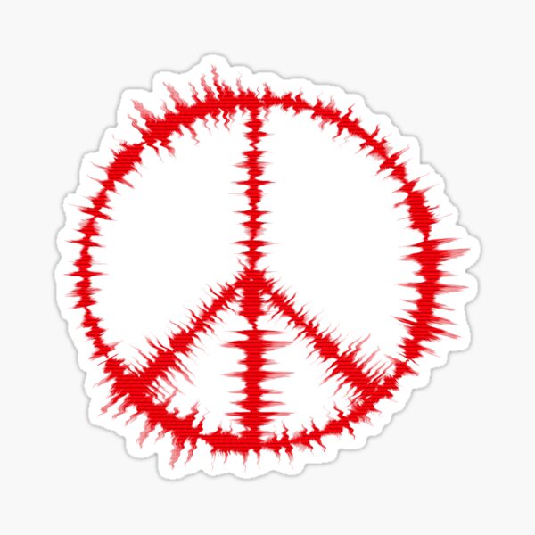 "Music wave with peace symbol" Sticker for Sale by Junsu Lim | Redbubble