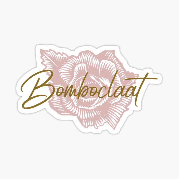 "Bomboclaat Rose" Sticker by dpennie | Redbubble