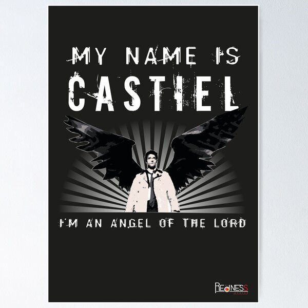 "CASTIEL ANGEL OF THE LORD" Poster for Sale by Bloodysender | Redbubble