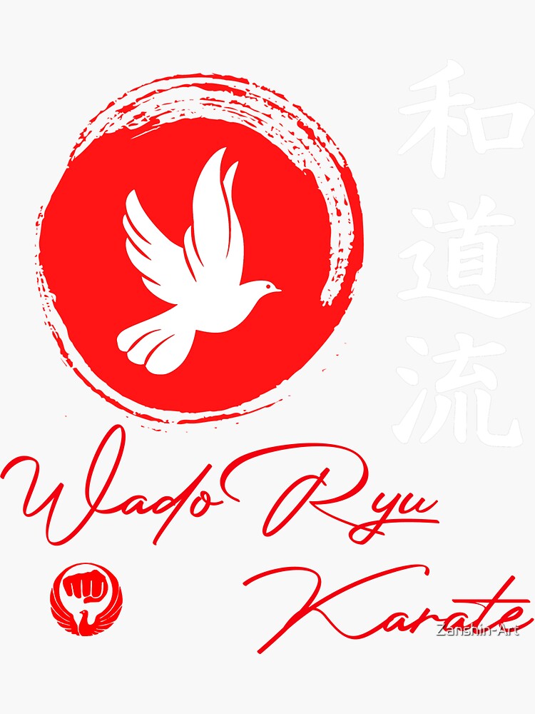 "Wado Ryu Karate Dove" Sticker for Sale by Zanshin-Art | Redbubble