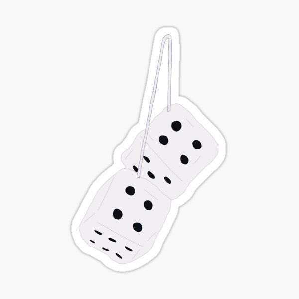 Fuzzy Dice Stickers | Redbubble