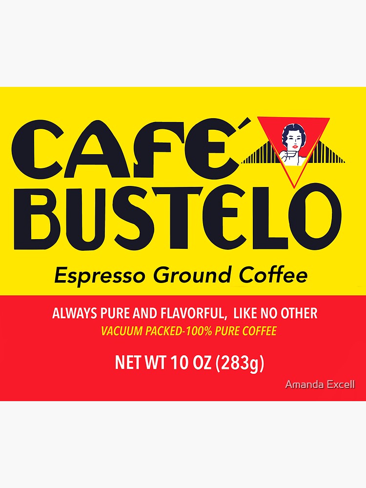 "Café bustelo " Sticker for Sale by excellama | Redbubble