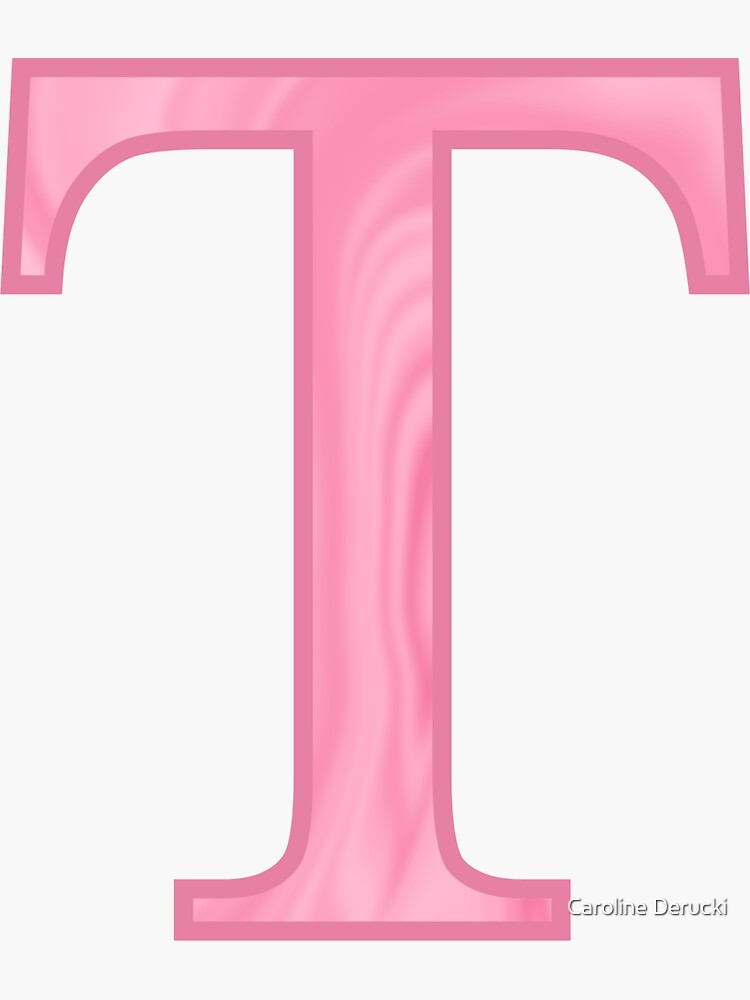 "pink marble greek alphabet- tau" Sticker for Sale by cederucki | Redbubble