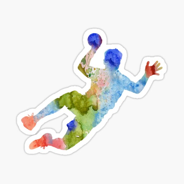 "Man handball" Sticker for Sale by Rosaliartbook | Redbubble