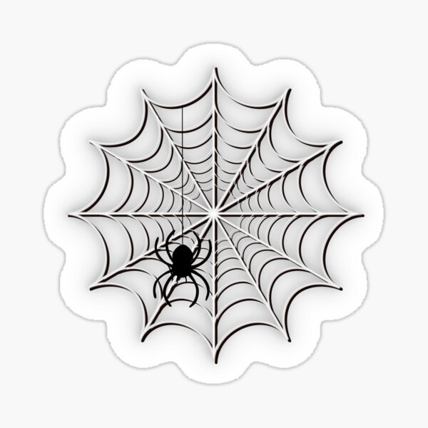"Neon Spider Web" Sticker by ElleHazlett | Redbubble