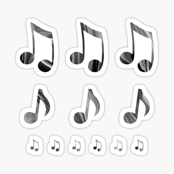"Music Notes" Sticker for Sale by kellylouisev | Redbubble
