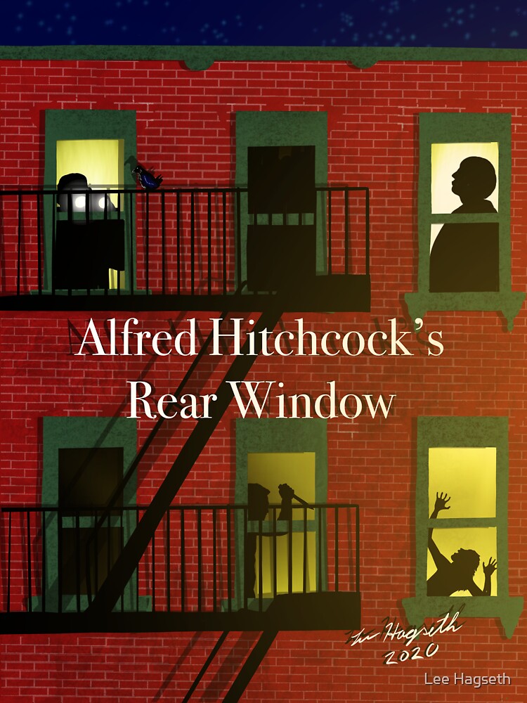 "Alfred Hitchcock‘s rear window poster art" Sticker for Sale by ...