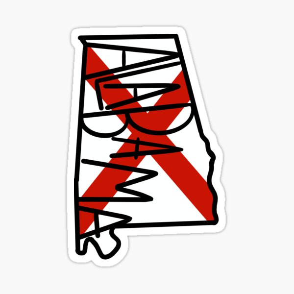 "ALABAMA" Sticker for Sale by Tay20037 | Redbubble