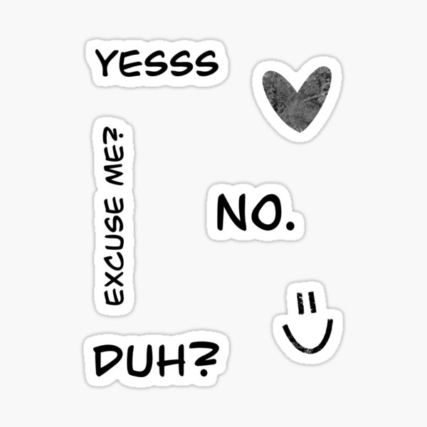 "convo sticker pack" Sticker by shopsanguine | Redbubble