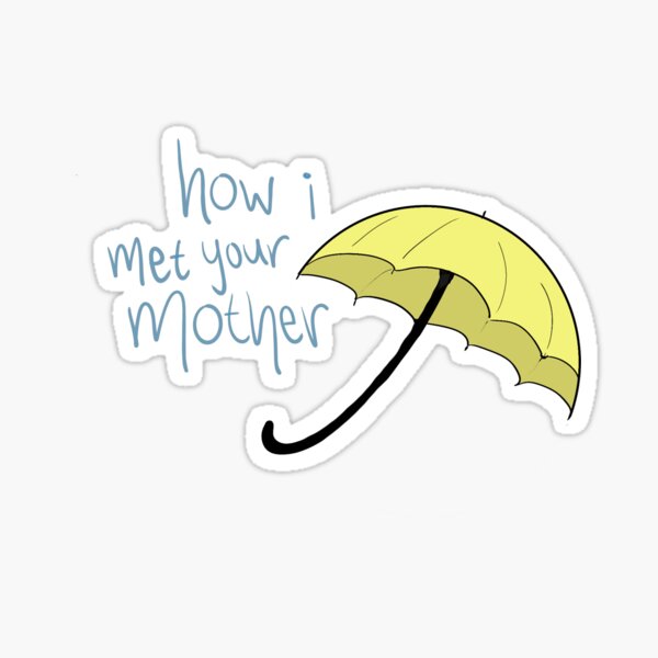 "HIMYM yellow umbrella " Sticker by schoffin | Redbubble