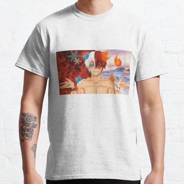 "Todoroki half fire & half ice" T-shirt for Sale by DekuBean ...