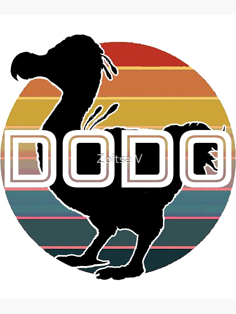 "Ark Survival DoDo 70's Retro Grunge Style" Mounted Print by ...