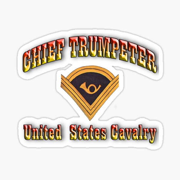 "Cavalry Chief Trumpeter" Sticker by lawrencebaird | Redbubble