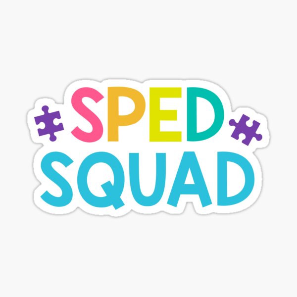 "SPED Squad" Sticker by schoolpsychlife | Redbubble