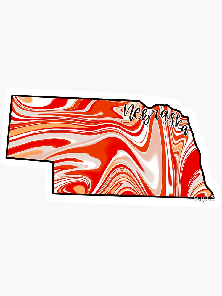 "Nebraska" Sticker by sgg913 | Redbubble