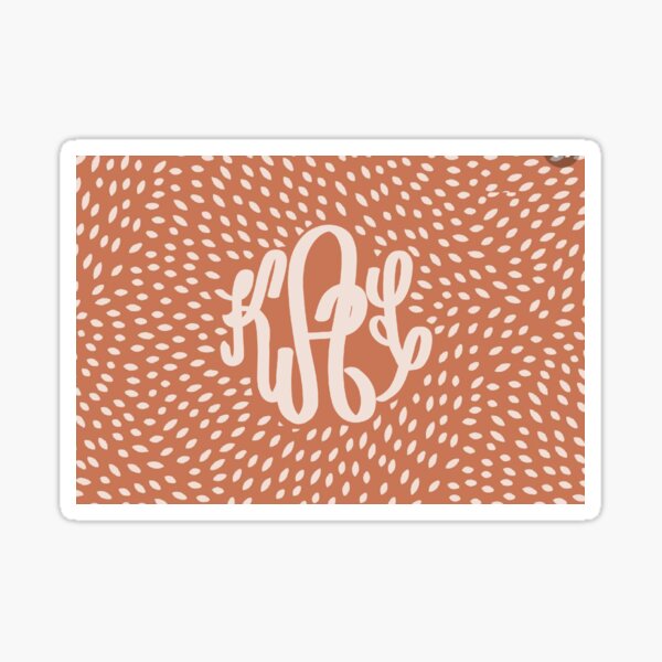"KAL Initial " Sticker by haleyashcraft | Redbubble