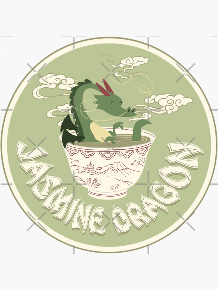 "Jasmine Dragon Tea Shop Logo" Sticker for Sale by iypuff123 | Redbubble