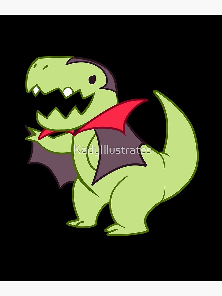 "Vampire T-Rex" Poster for Sale by KadyIllustrates | Redbubble