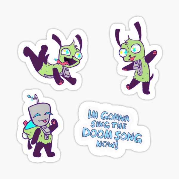 "GIR STICKERS!!" Sticker for Sale by dibspit | Redbubble