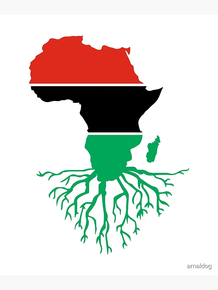 "Africa Roots Afrocentric Black History African American Gifts" Poster ...