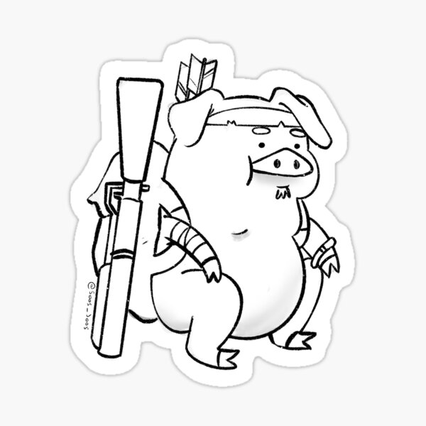 "War Pig" Sticker by SoosJoos | Redbubble